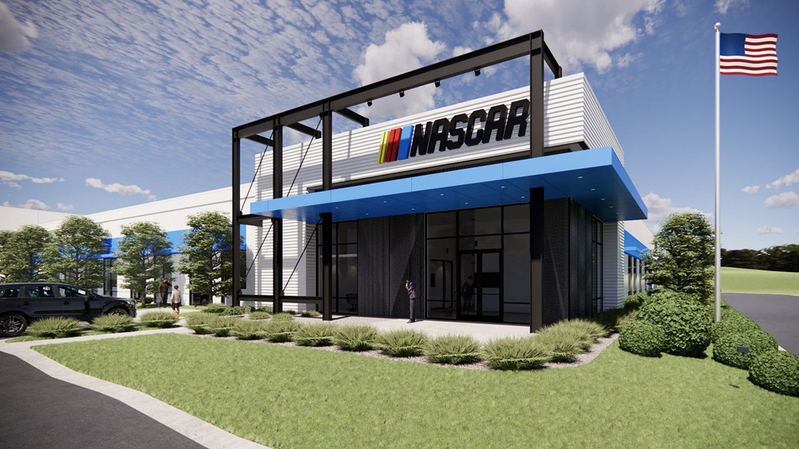 Renderings: NASCAR begins work on its sleek new local facilities ...