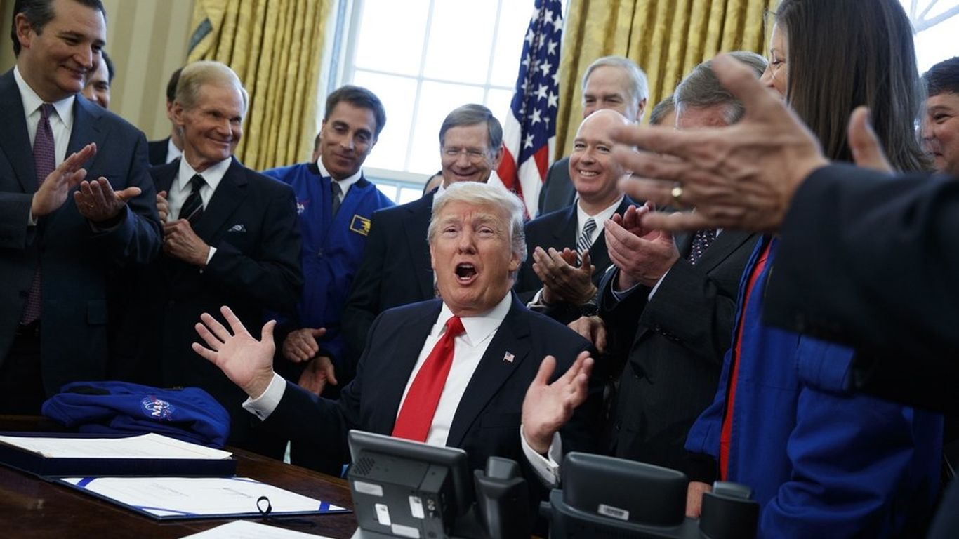 Trump sets sights on Mars