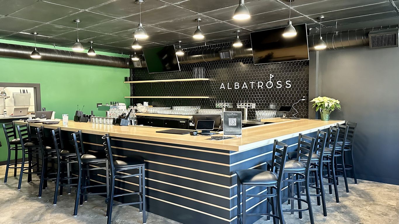 Downtown Cary's new bar The Albatross has golf simulators - Axios Raleigh