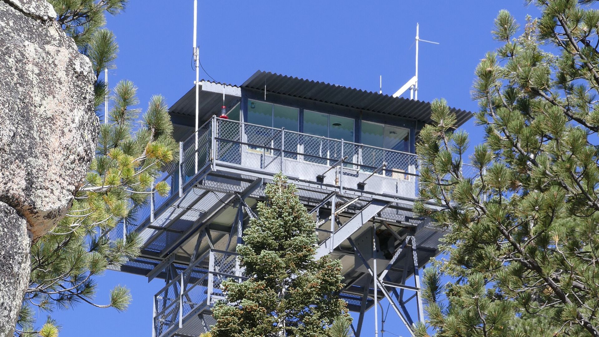 How to camp out in a California wildfire lookout tower - Axios San ...