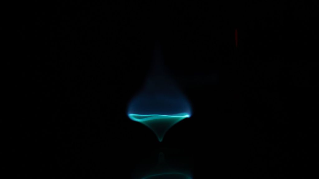 Scientists discover blue whirl fire is made from three flames