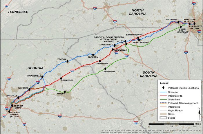 How the proposed high-speed train to Atlanta would transform Charlotte ...