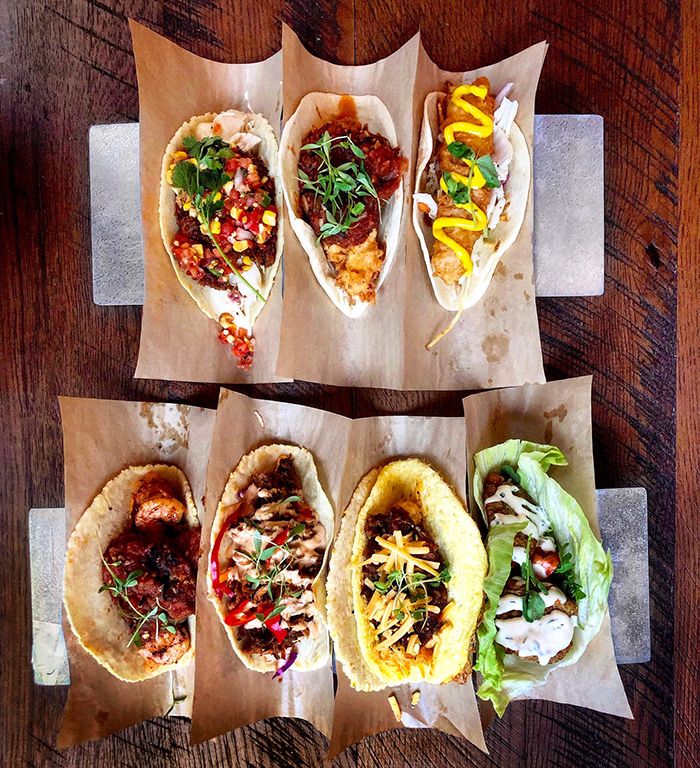 Funky taco joint named Velvet Taco open now inside Optimist Hall — view ...