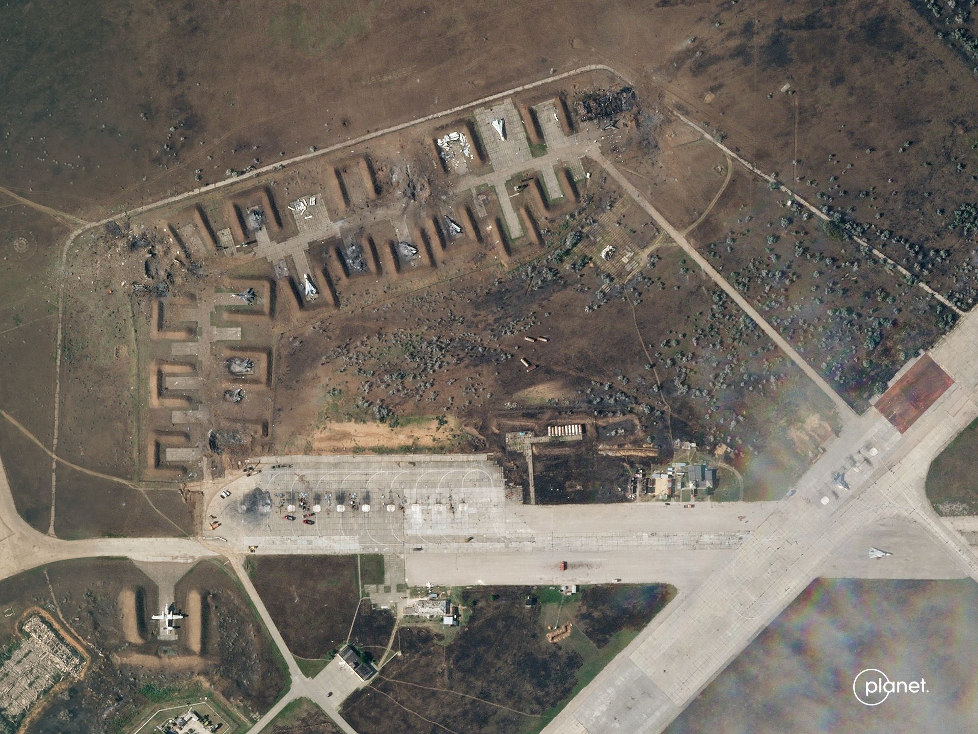 Military Base Satellite View Russia Massing More Troops Near Ukraine,