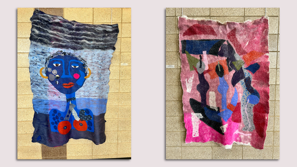 Felt artist Mandisa Smith exhibits abstract, history-woven pieces ...