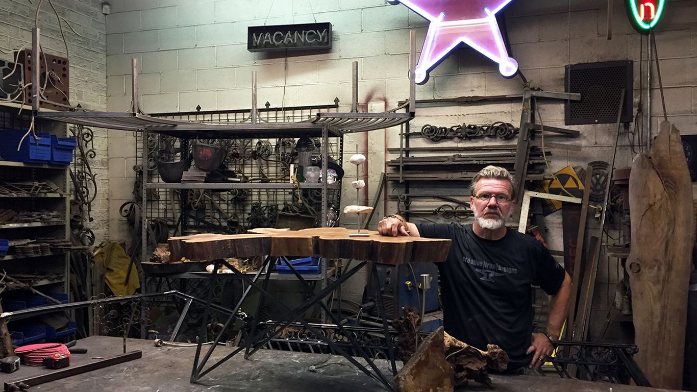 Meet Jim Watts, the guy behind a number of iron art installations you ...