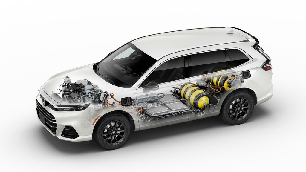 Honda's CR-V e:FCEV hybrid runs on electricity and hydrogen