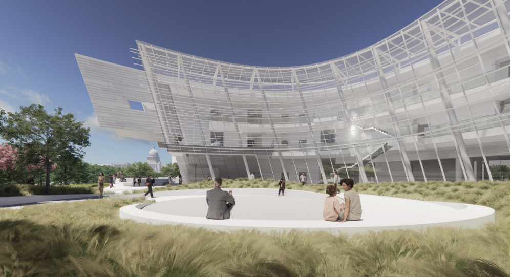 Bezos Learning Center proposed design inspired by galaxies - Axios ...