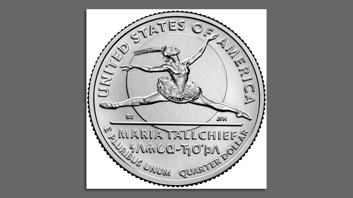 Maria Tallchief, America's first prima ballerina, now featured on U.S ...