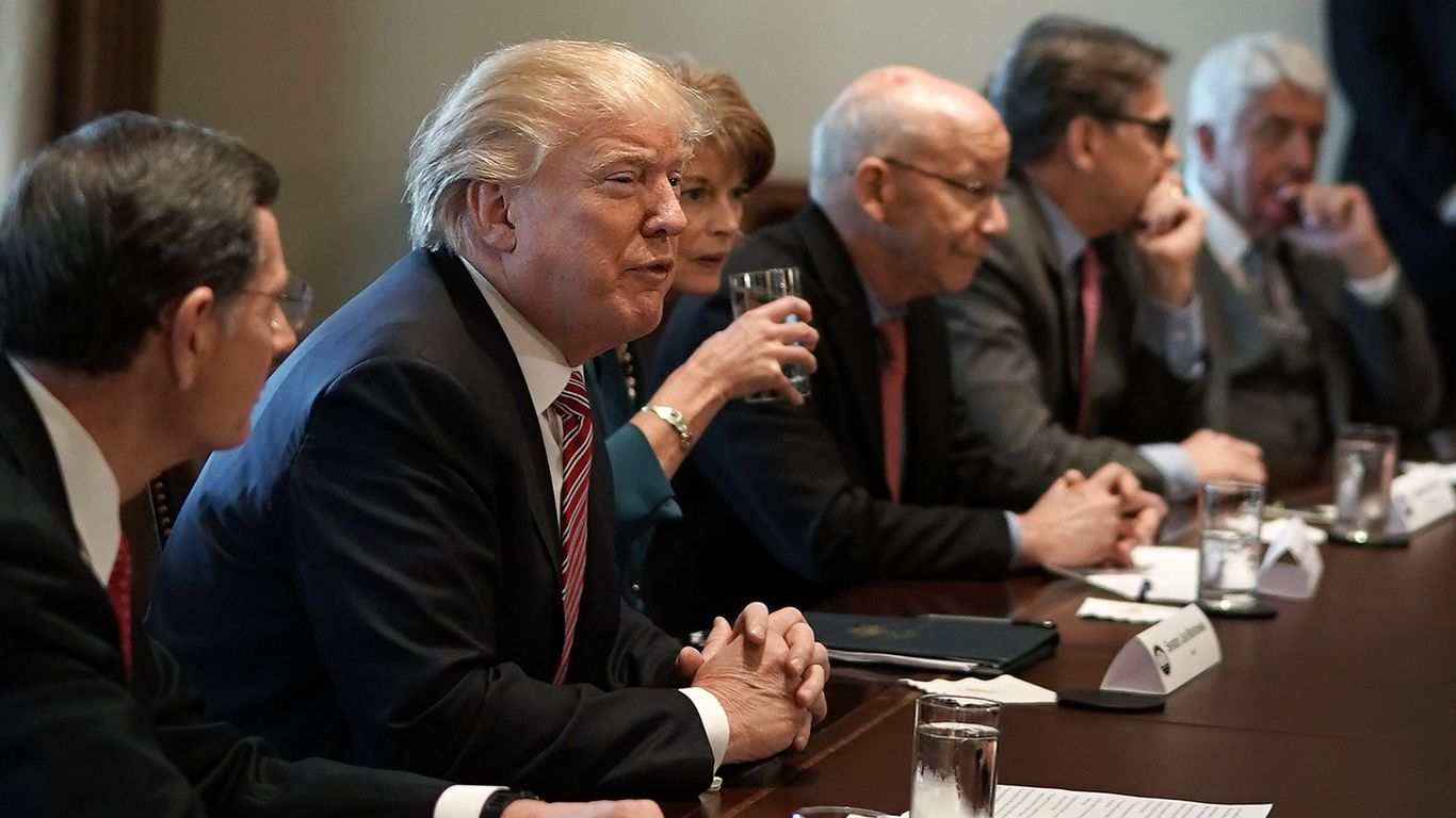 Scoop: Trump endorses 25-cent gas tax hike