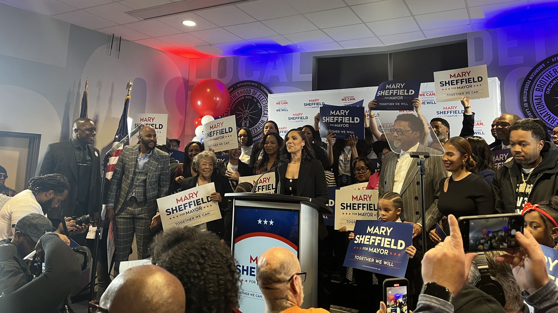 Detroit City Council President Mary Sheffield announces mayoral ...