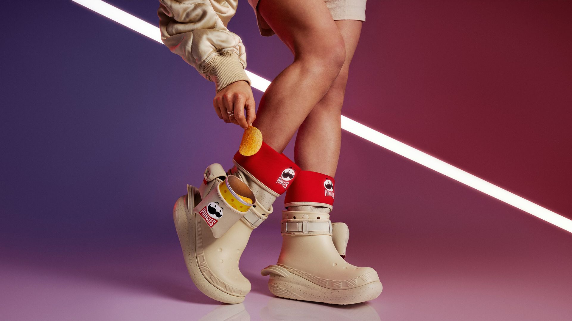 Pringles Crocs: New shoes, ankle holster and crisp flavor unveiled