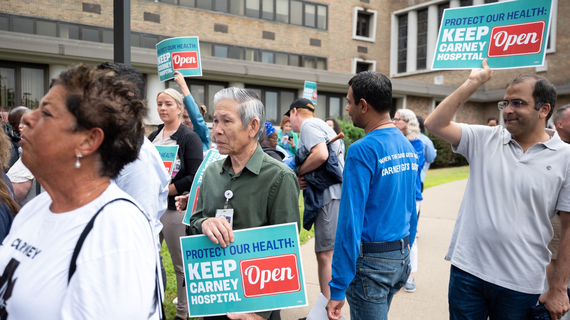 Protesters demand Steward Health Care's Dorchester, Ayer hospitals stay ...