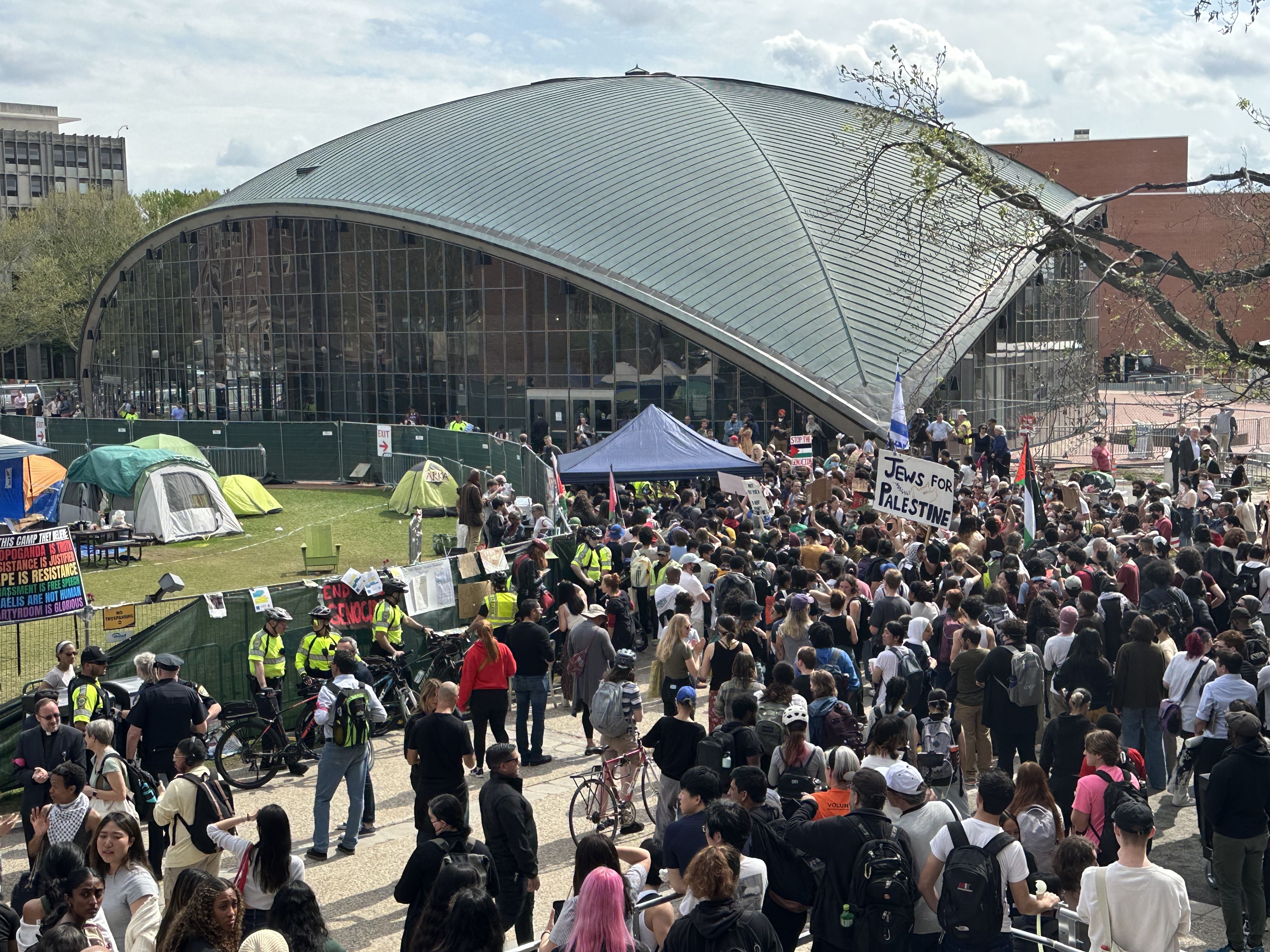 MIT encampment reclaimed by protesters after college's order to clear ...