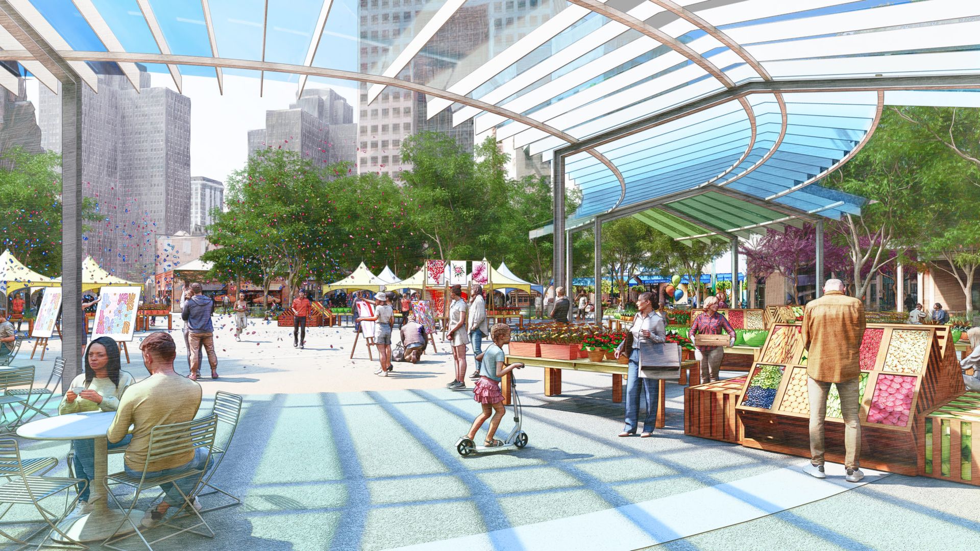 Pittsburgh begins Market Square rebuild - Axios Pittsburgh