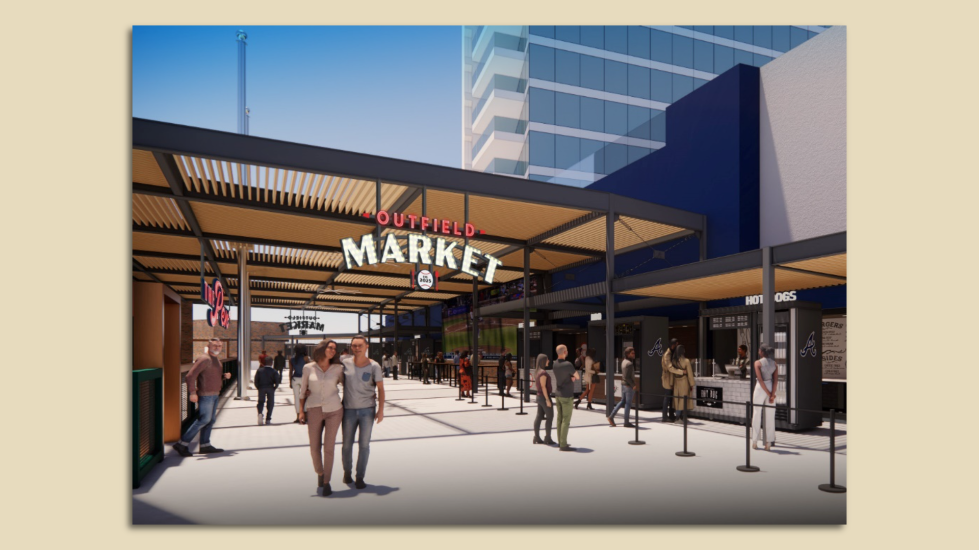 Food hall featuring eight stalls to open at Truist Park - Axios Atlanta