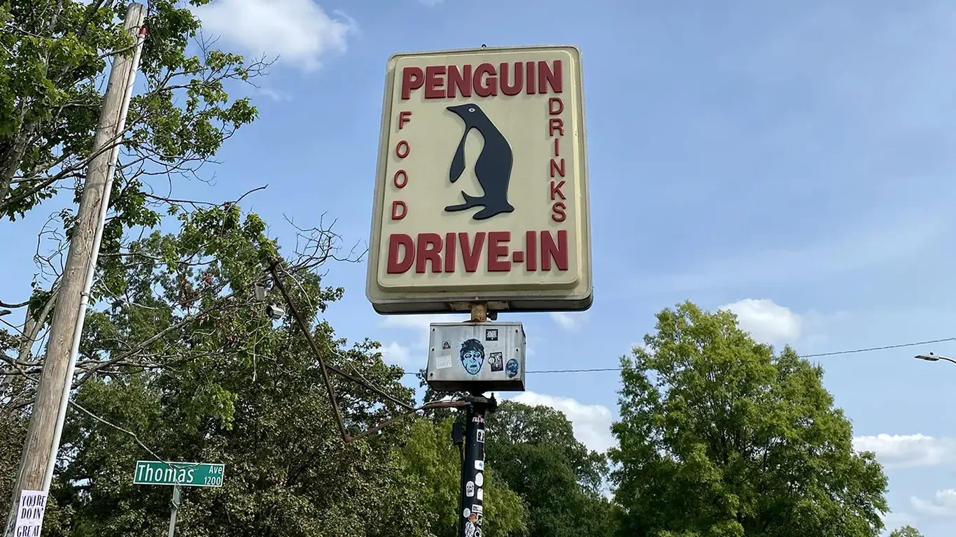 The iconic Penguin sign will be removed and relocated - Axios Charlotte