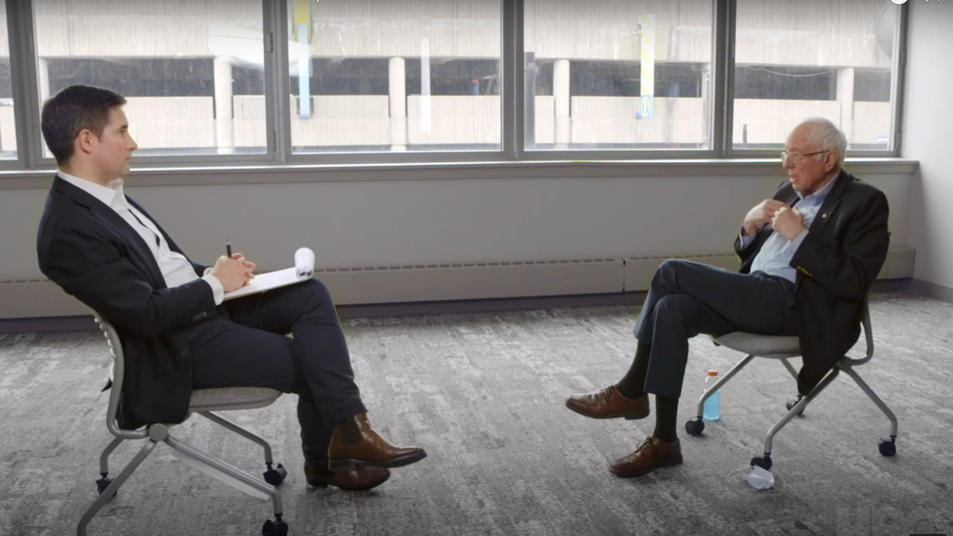 Preview: "Axios on HBO" interviews Sen. Bernie Sanders