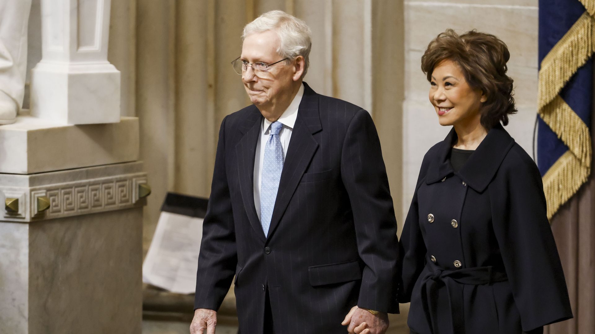 McConnell using wheelchair after fall at Capitol