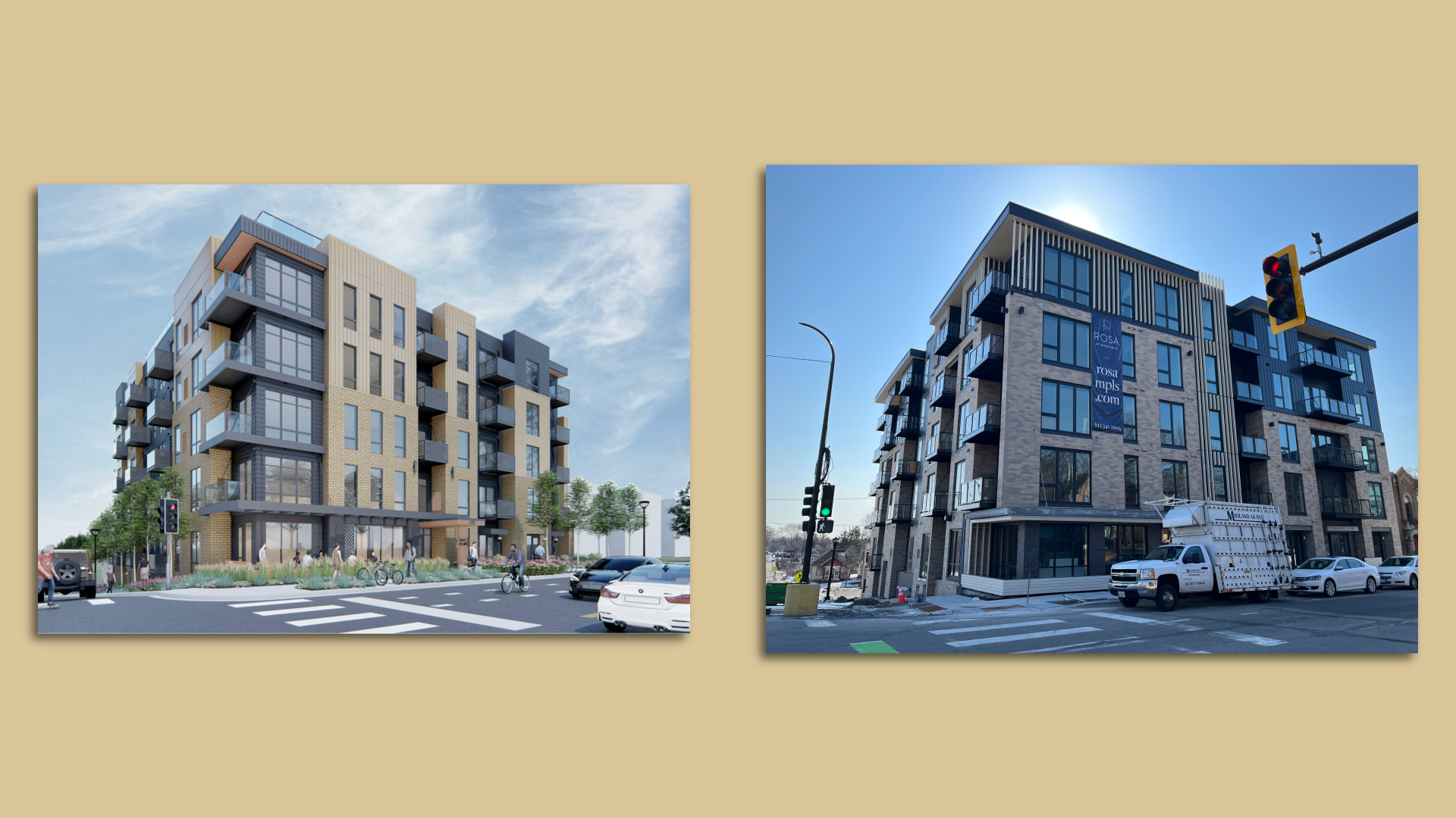 Rendering vs. reality: Curran's redevelopment in Minneapolis - Axios ...