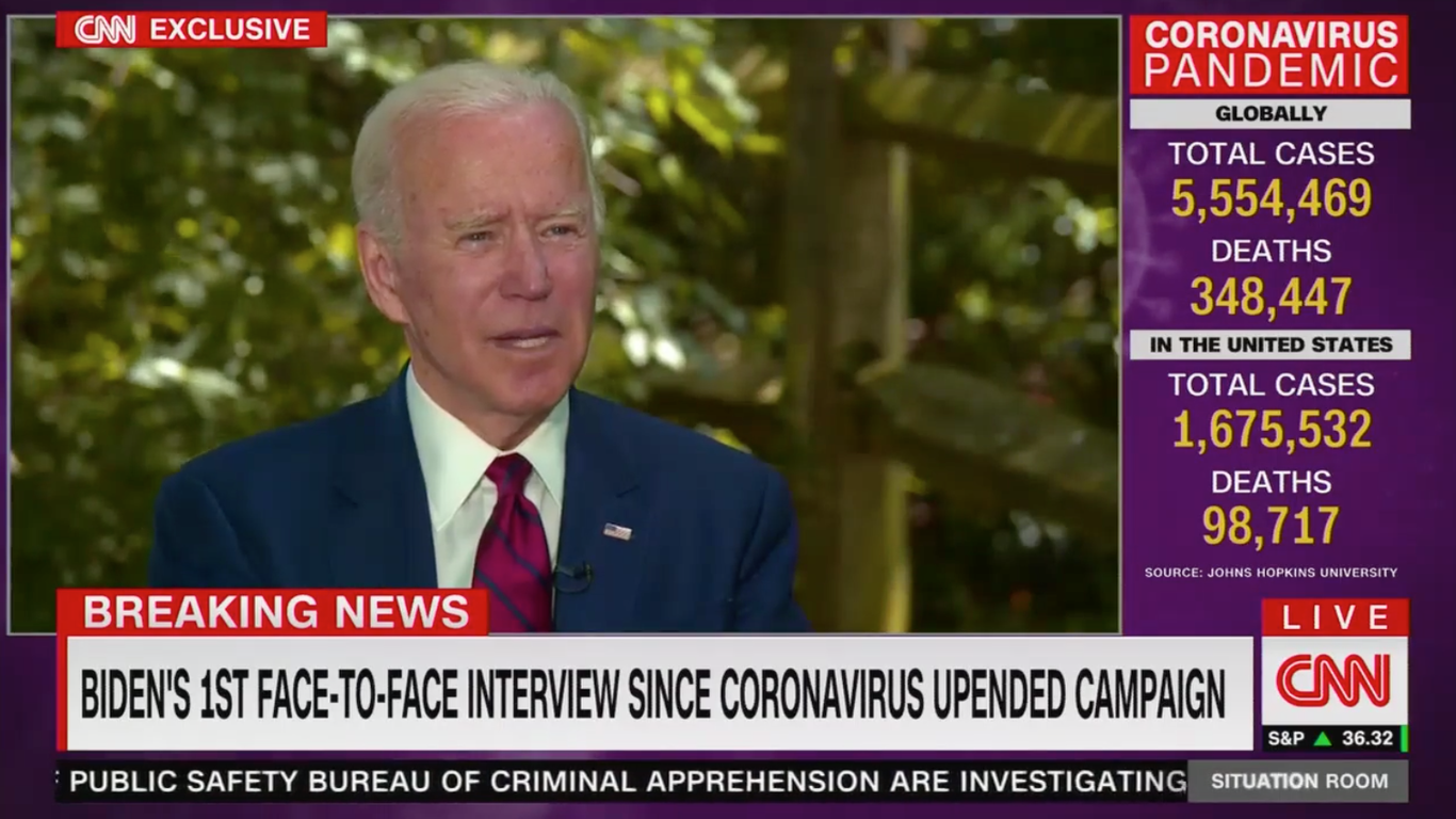 Biden rips Trump for mocking mask-wearing: "Lead by example"