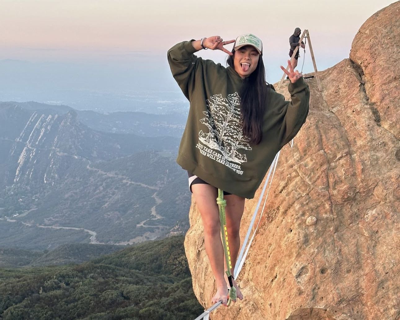 TikToker Breannah Yeh's leap from tech analyst to slackline star ...