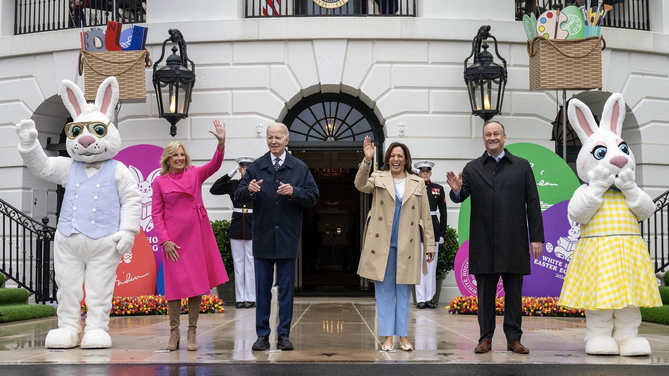 In photos: Joe and Jill Biden host rainy Easter Egg Roll at White House