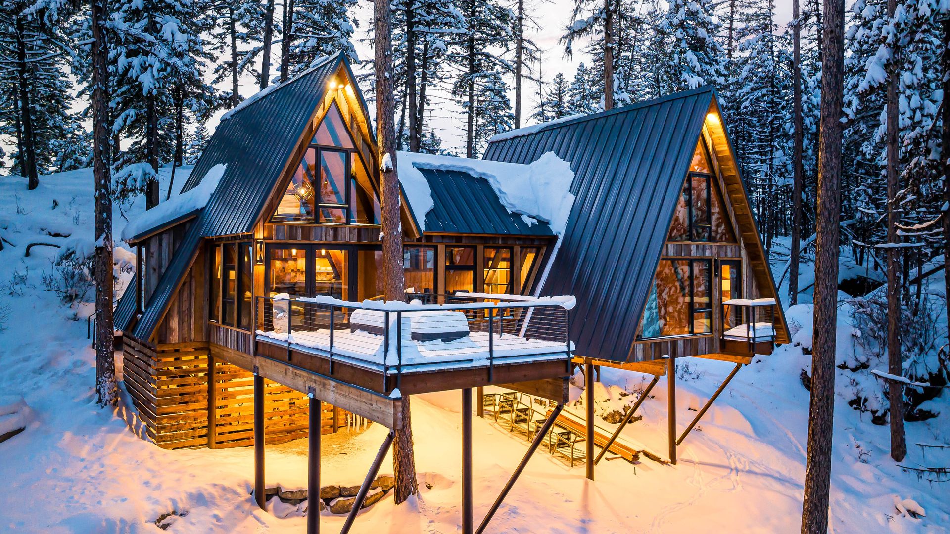 Photos: Drew Brees to sell his "Treehouse Masters" Montana home - Axios ...