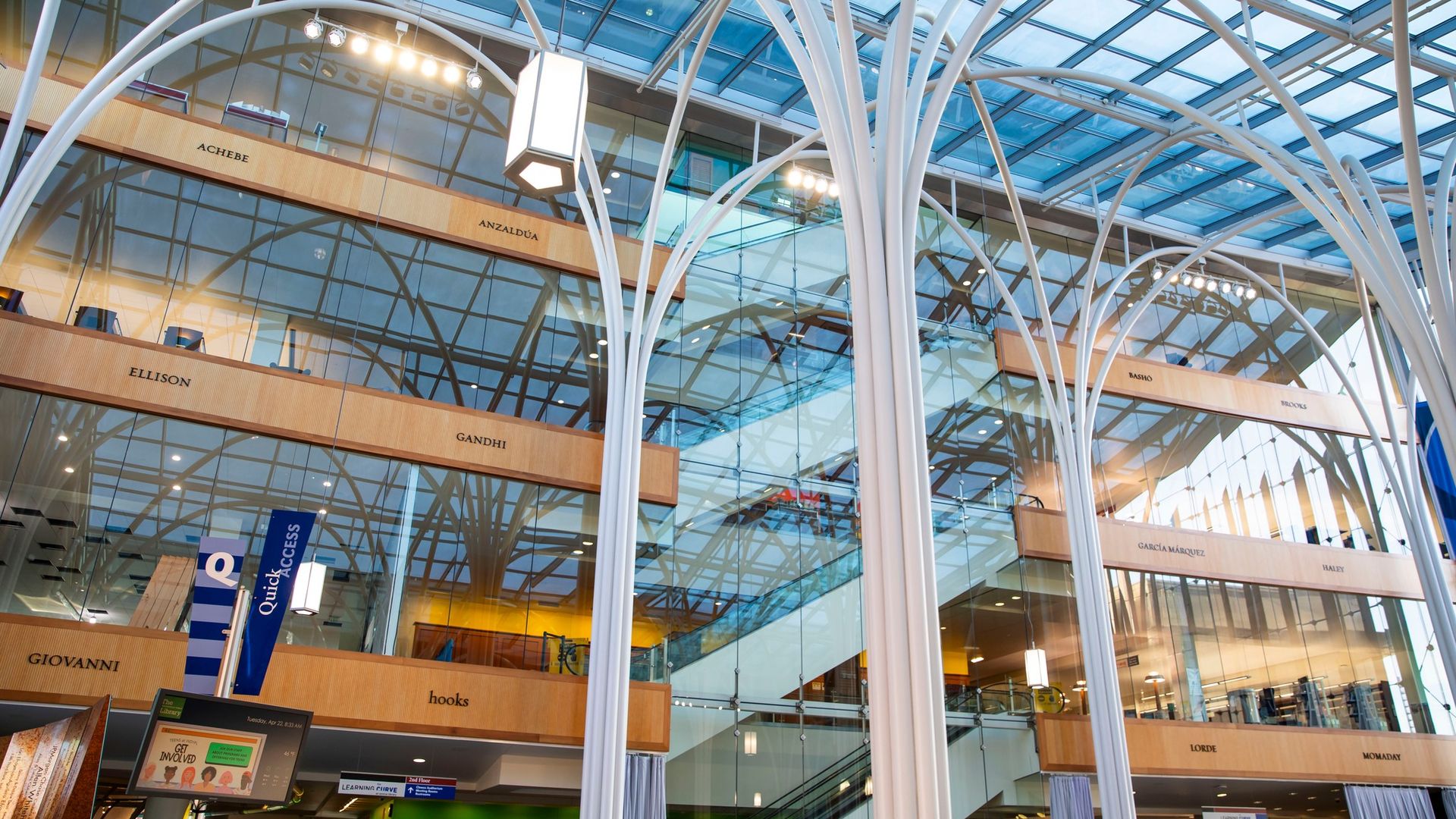 Why 12 more names were added to the Central Library atrium - Axios ...