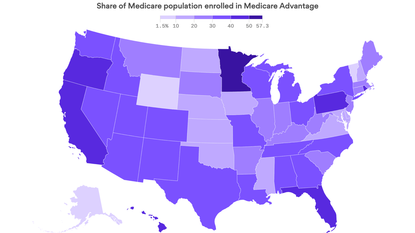 Where Medicare Advantage is most popular