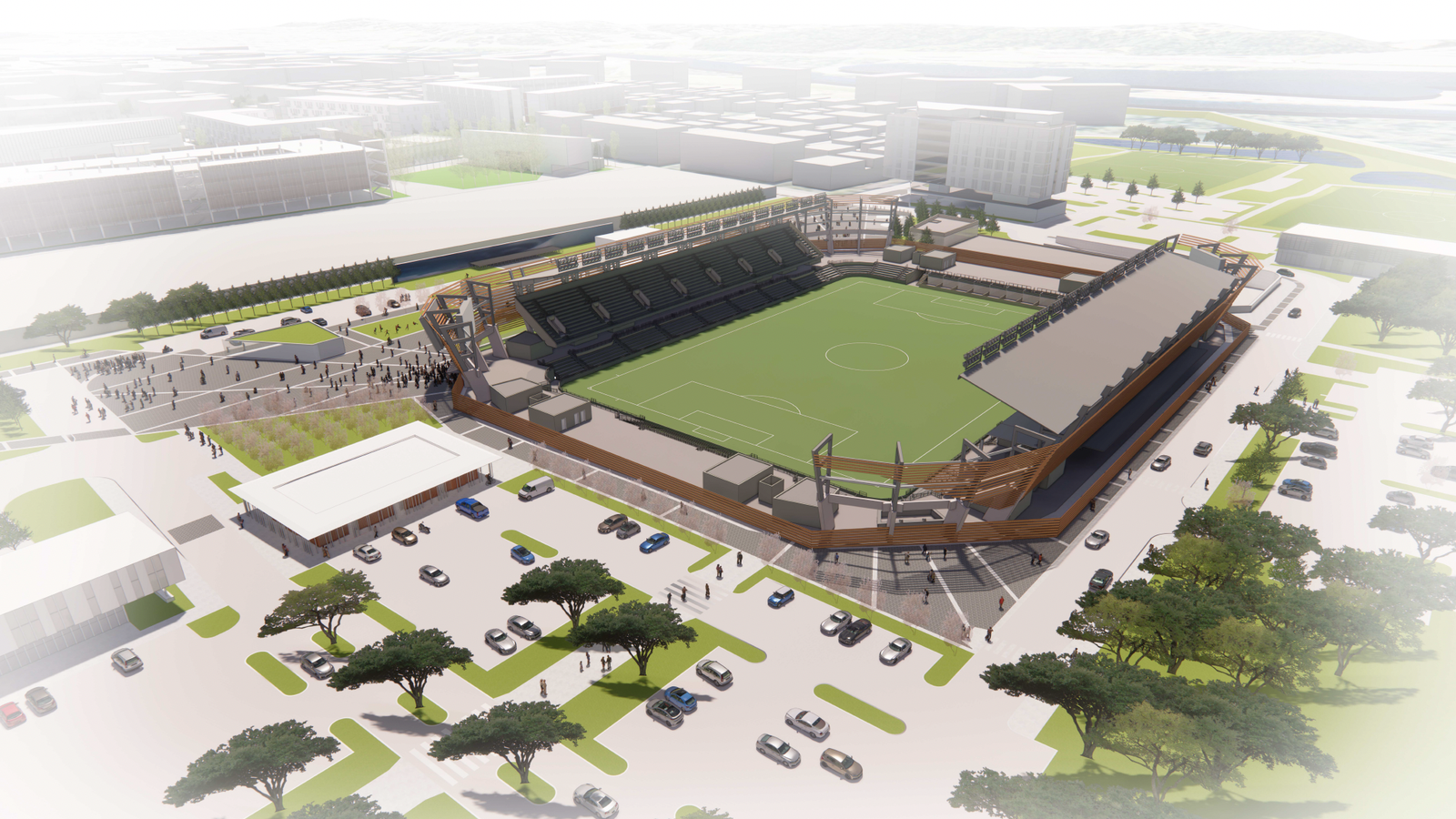 The teetering future of Des Moines' downtown soccer stadium - Axios Des ...