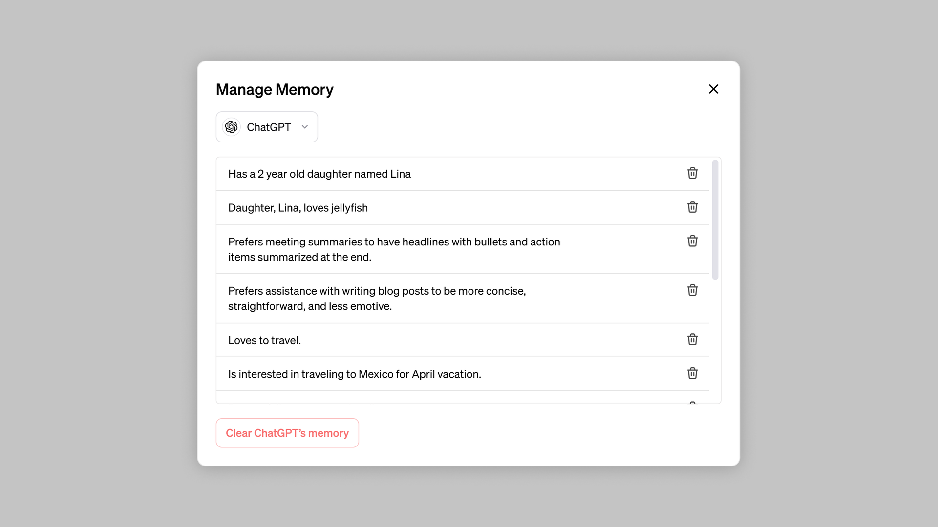 ChatGPT now has a digital memory to remember conversations