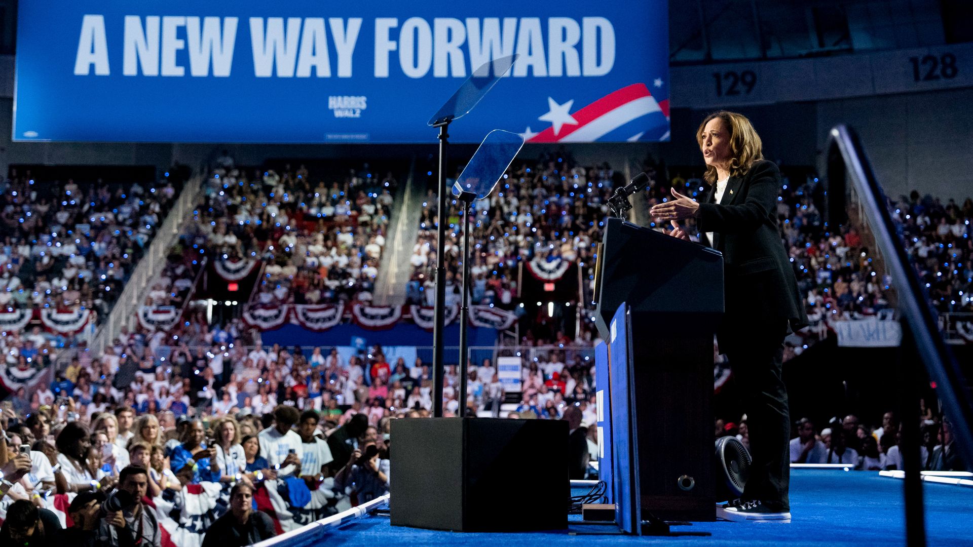 Kamala Harris rides debate momentum to North Carolina rallies - Axios ...