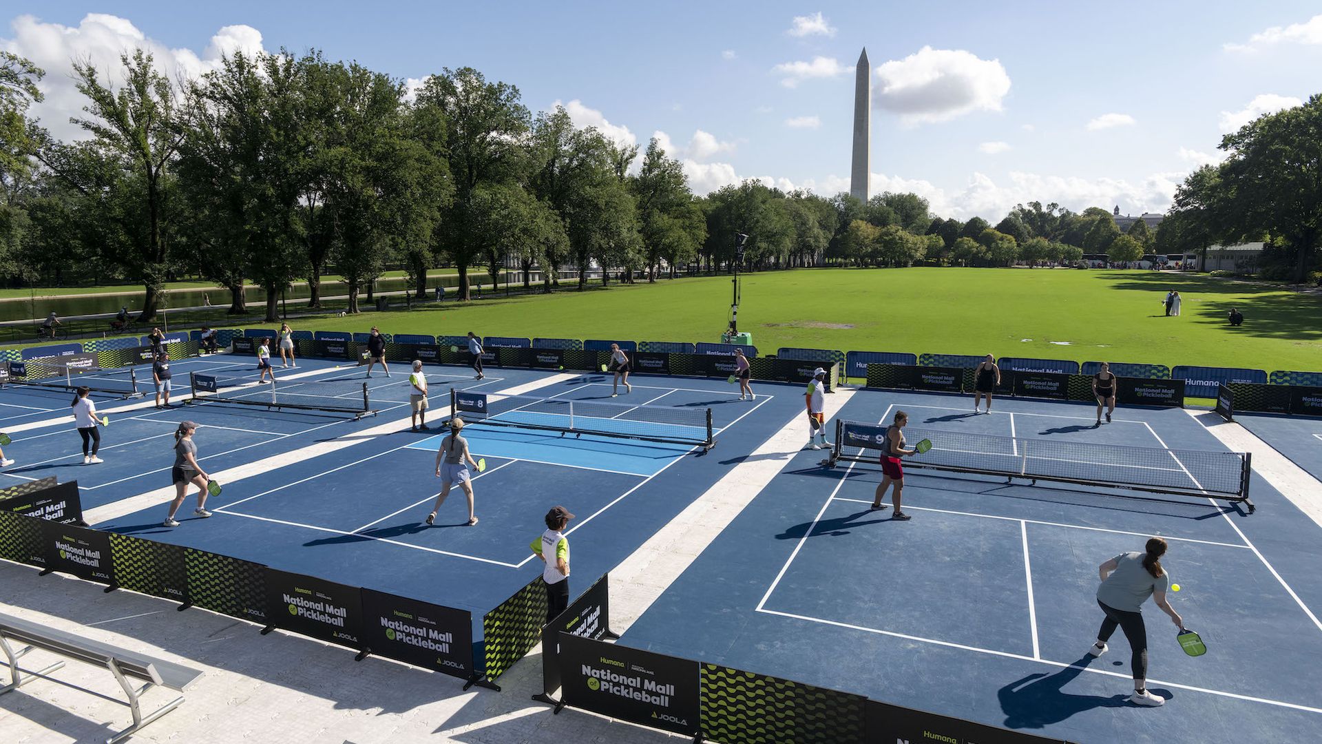 Free pickleball returns to the National Mall - Axios Washington D.C.