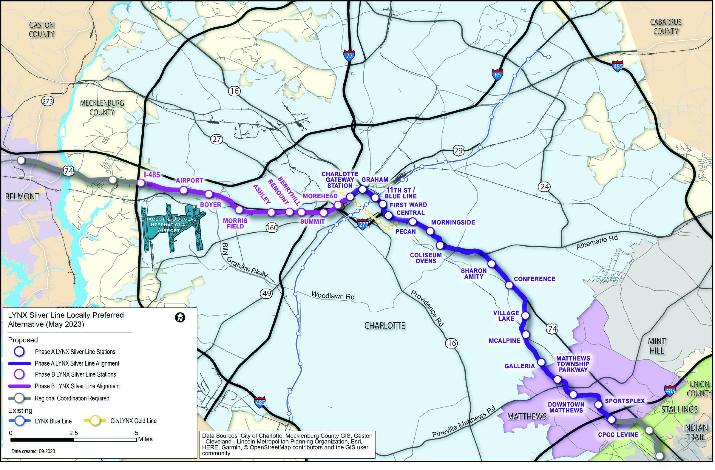 Charlotte transit cheat sheet: Which rail line goes where - Axios Charlotte