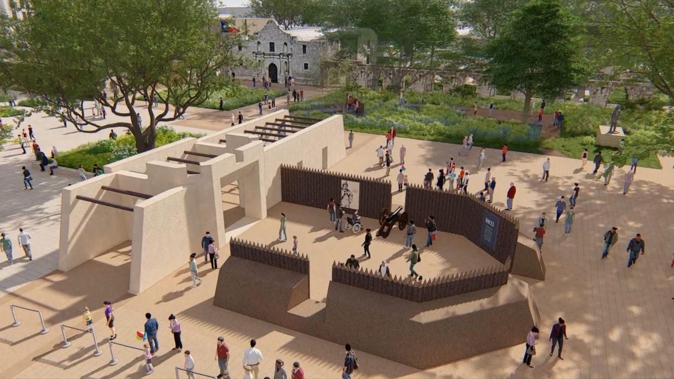 Alamo's new entrance opens as part of site expansion - Axios San Antonio