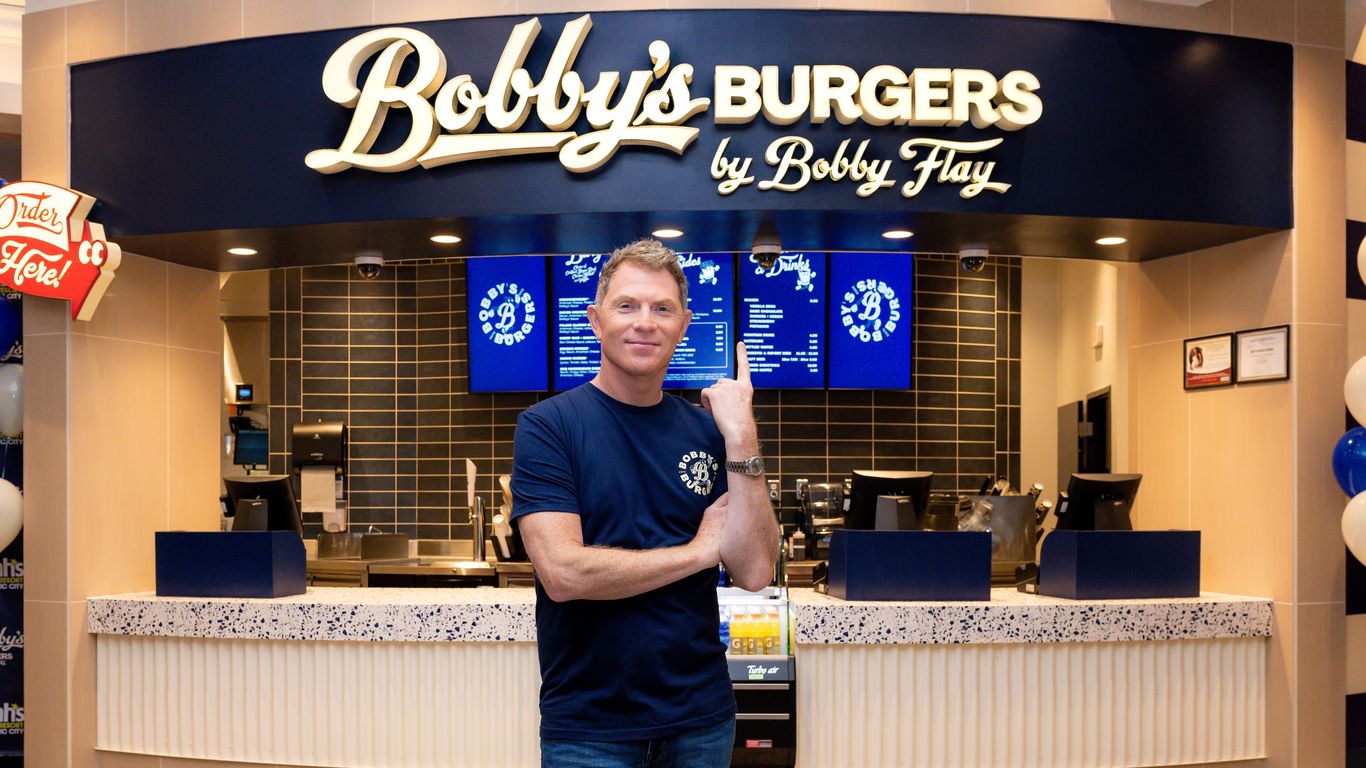 Celebrity chef Bobby Flay opens burger restaurant and test kitchen in ...
