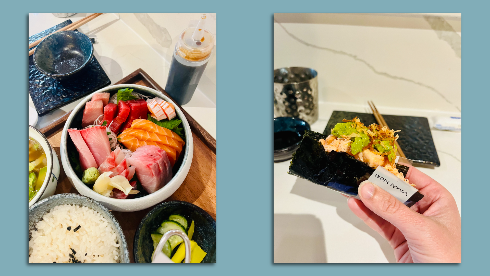 DC sushi hand roll restaurant Umai Nori has great specials, samplers ...