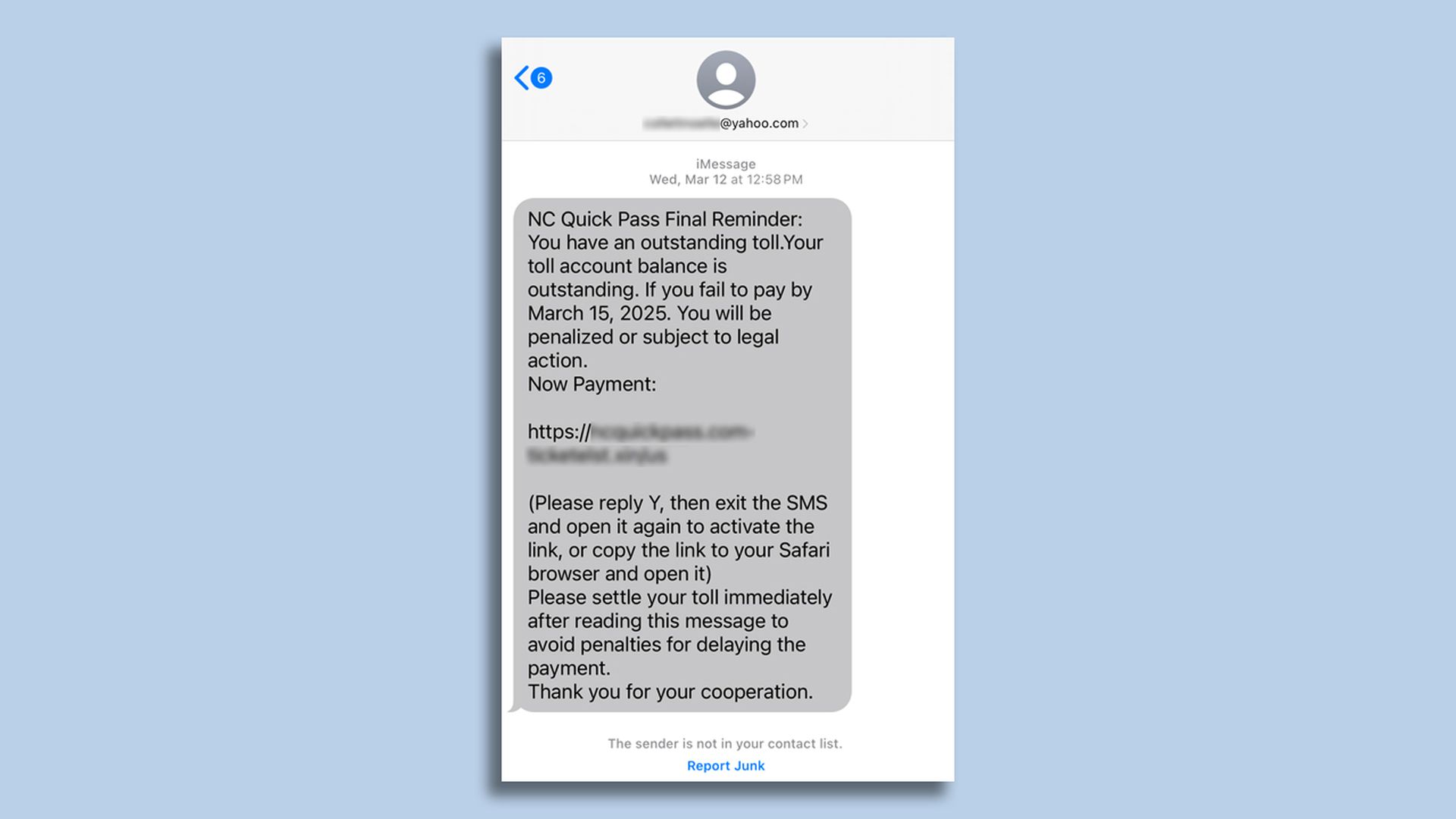 Scam alert: Toll texts target North Carolina drivers - Axios Raleigh