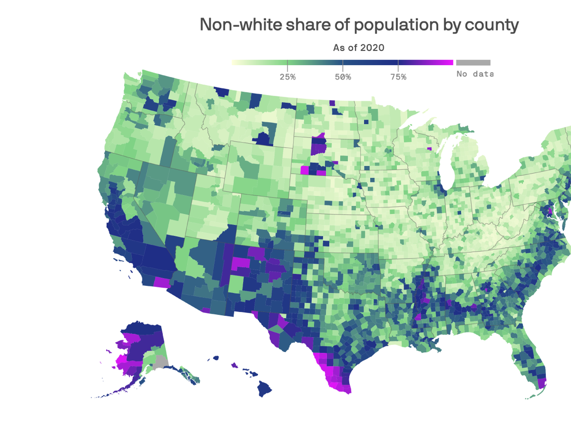 White Caucasian Race Map