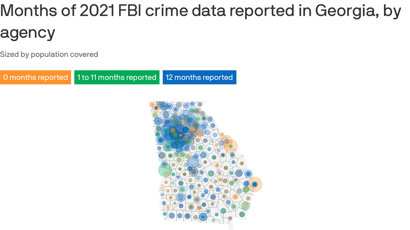 Most metro Atlanta, Georgia law enforcement agencies report crime data ...