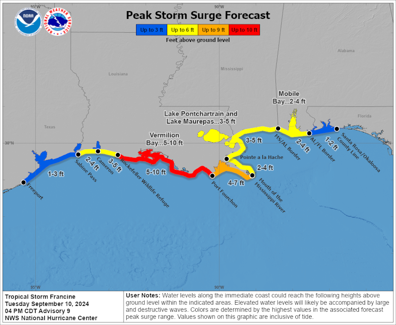 Francine strengthens into a hurricane ahead of expected Louisiana landfall