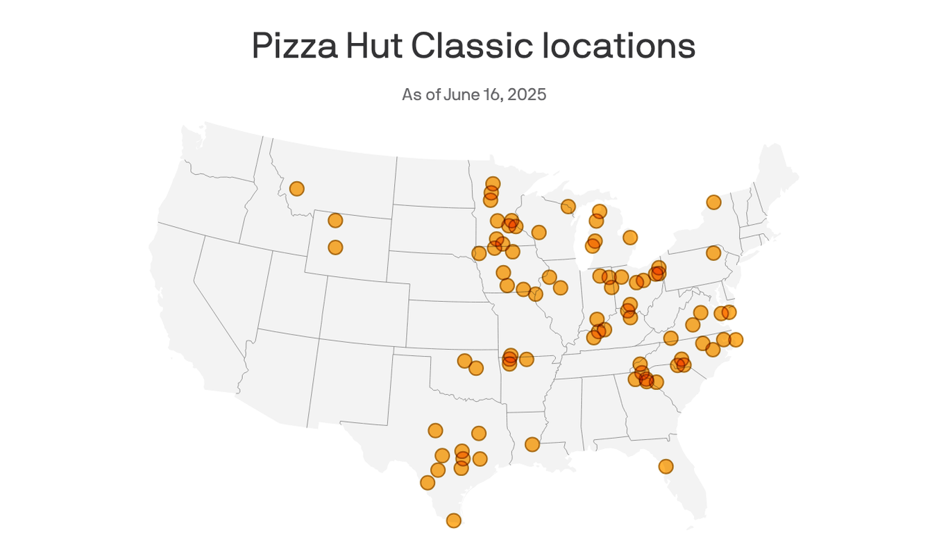 5 retro "Pizza Hut Classic" locations still open in Virginia - Axios ...