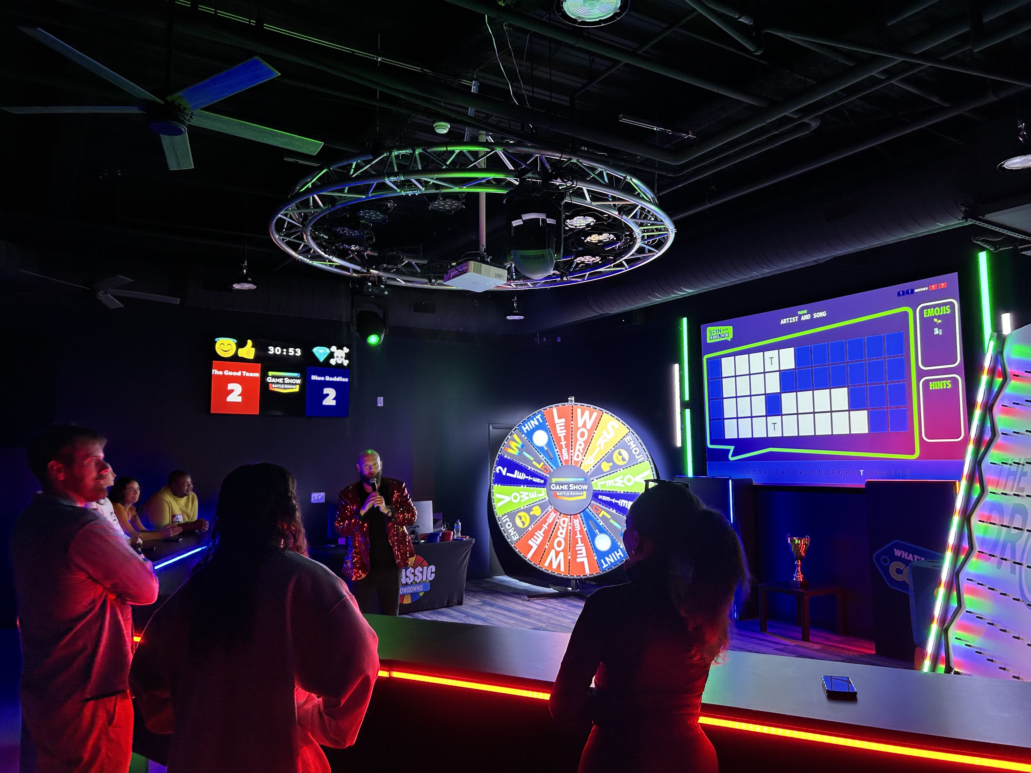 Turn your game show dreams into reality at Ballantyne's Game Show Battle Rooms - Axios Charlotte
