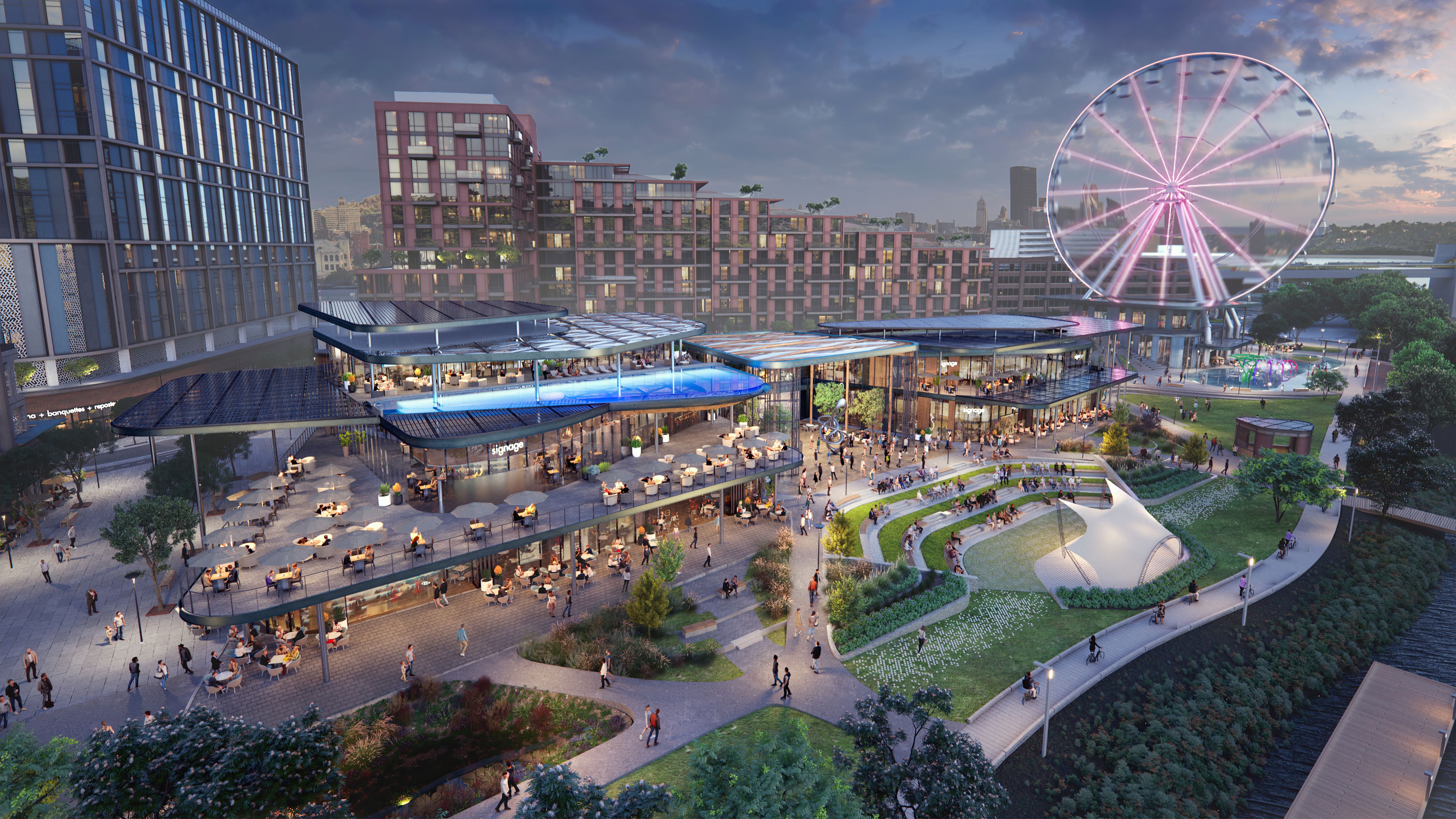 $740M Esplanade project with Ferris wheel breaks ground on Pittsburgh's ...