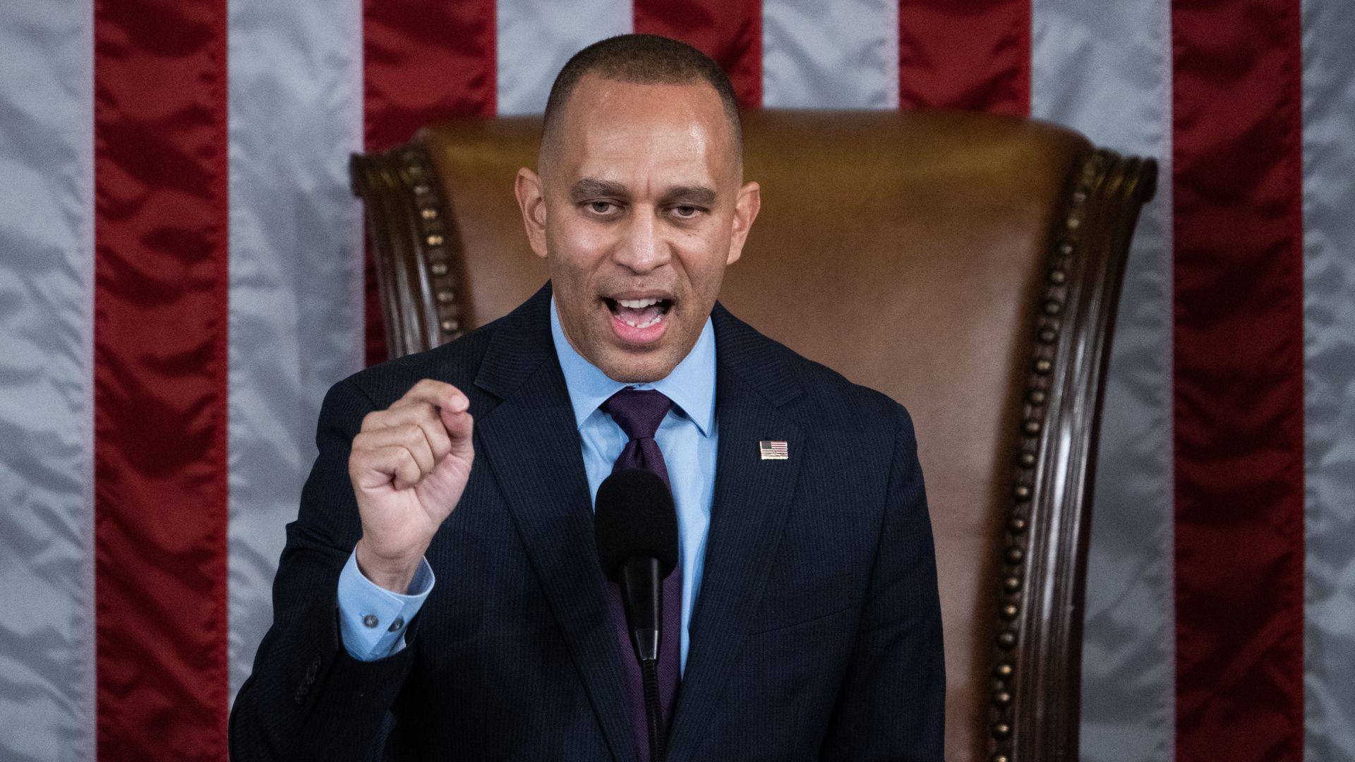 Jeffries positions Democrats against Trump's expansionist vision