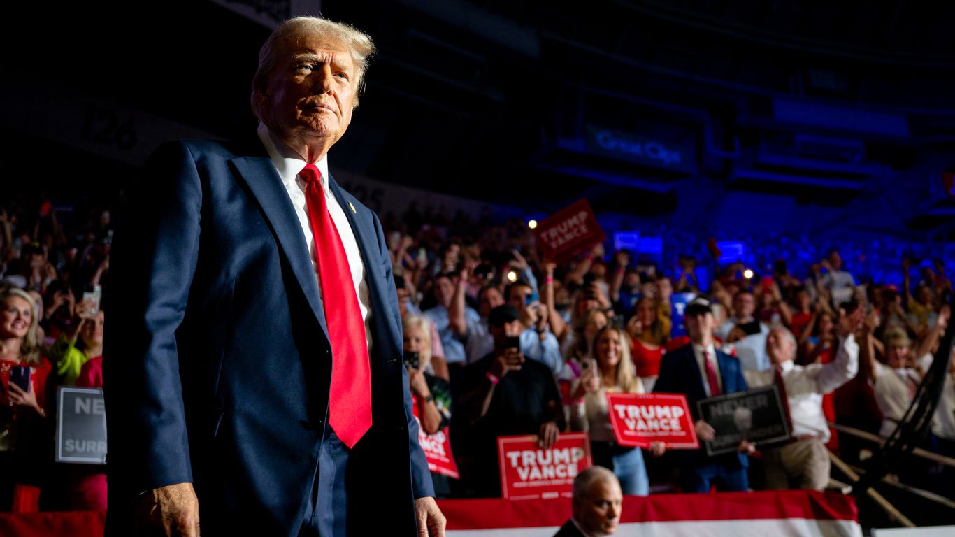 Trump hits Harris in Charlotte rally after Biden exits race