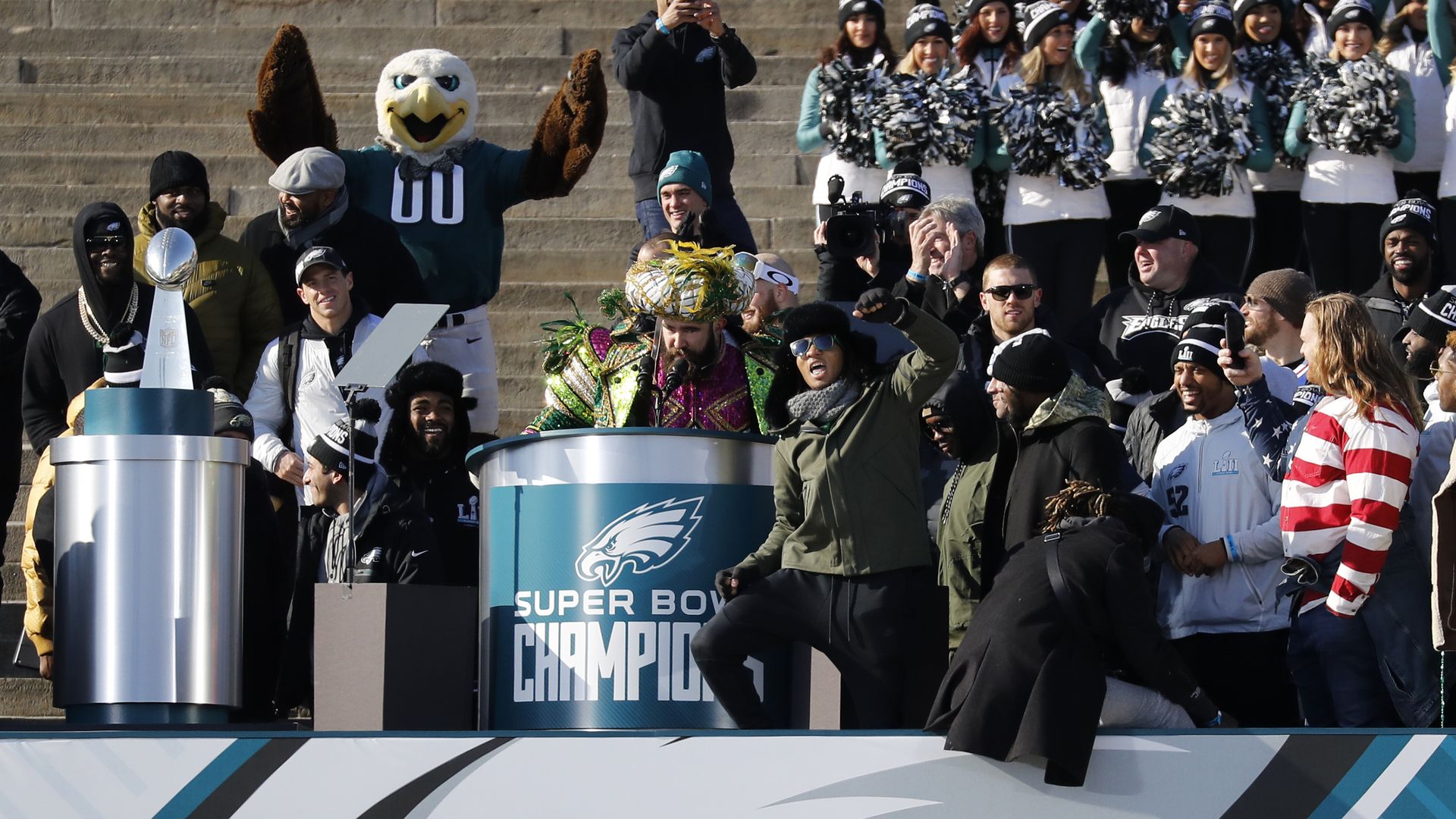 Jason Kelce's famed Mummers hat is retiring alongside him - Axios ...