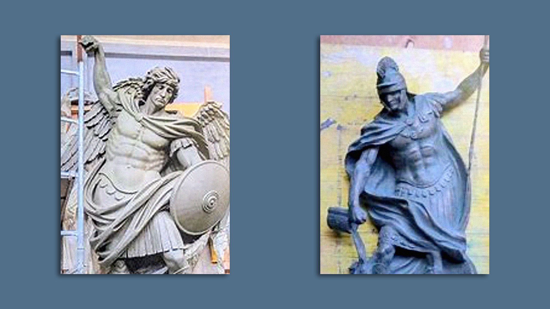 Quincy statues lawsuit tests separation of church and state - Axios Boston