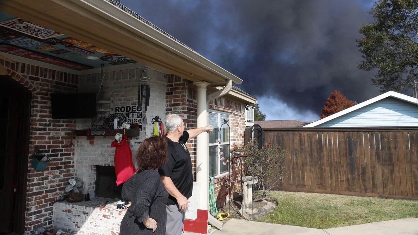Texas chemical plant explosions: Thousands return home as fire burns